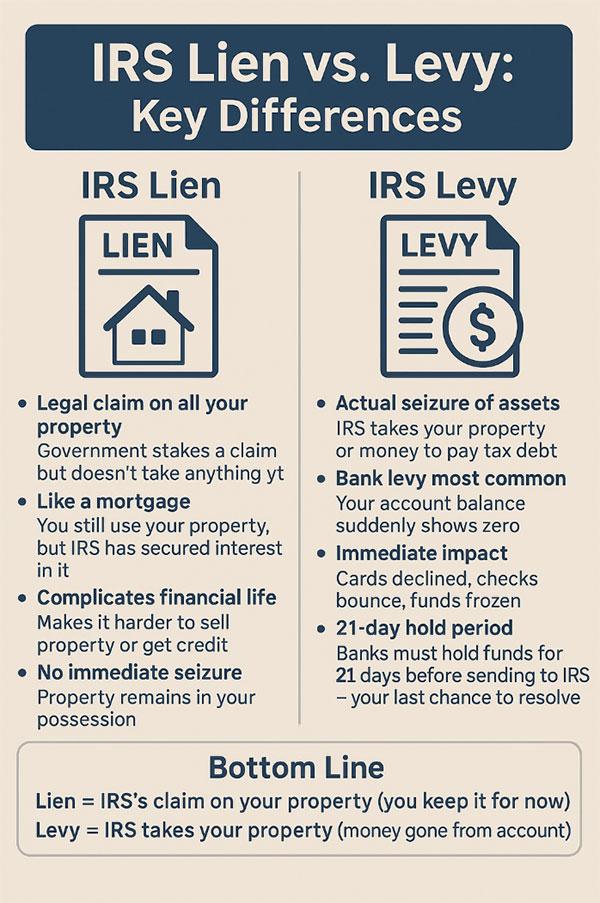 Resolving IRS Tax Collection Issues: Liens, Levies, and Repayment Plans